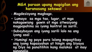 ESP 10 LESSON tamang desisyon sa pagtanggi | PPTX