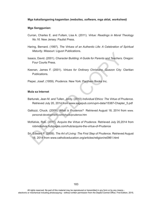 GRADE 10 - EsP Yunit 3 | PDF