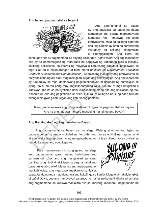 GRADE 10 - EsP Yunit 3 | PDF