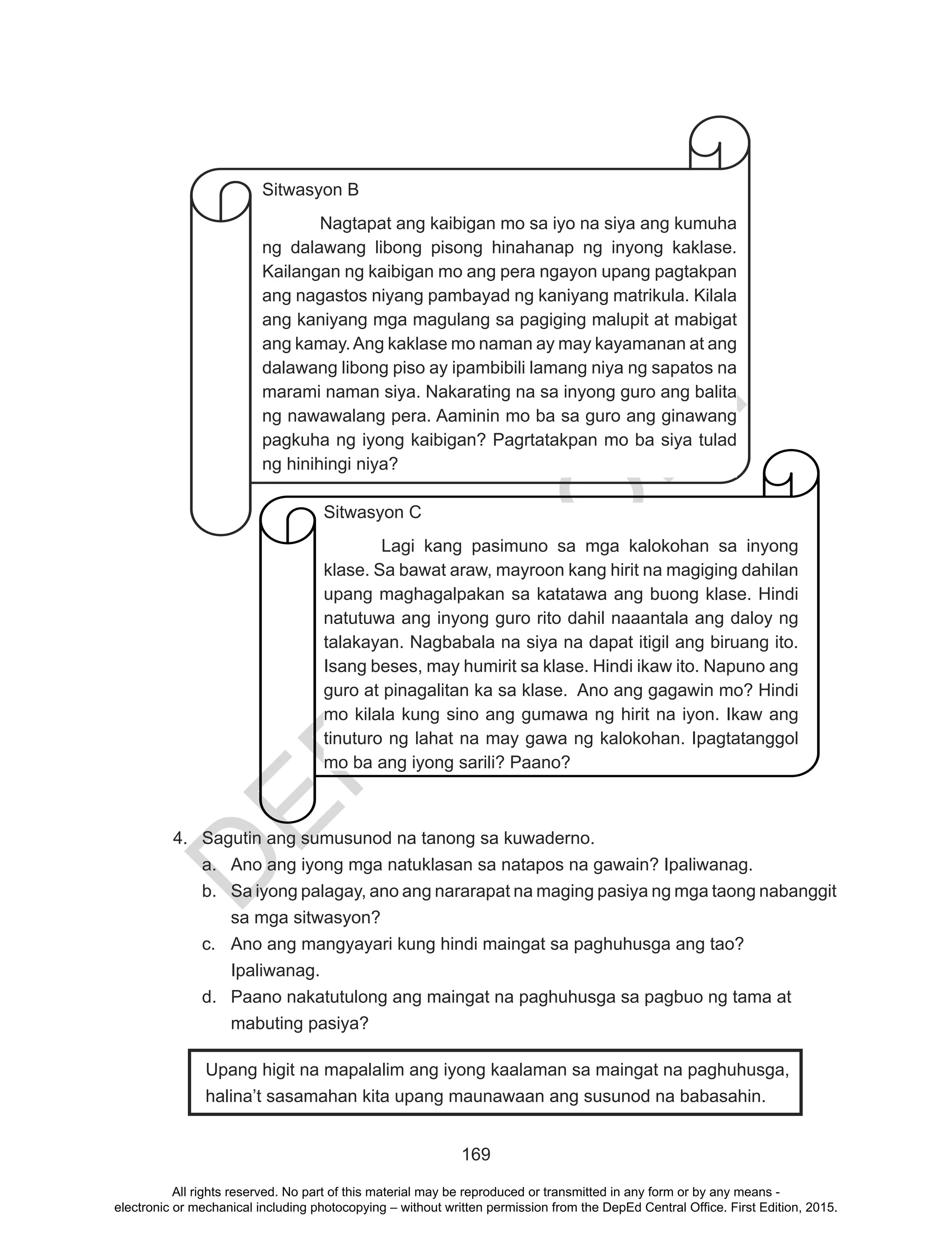ESP Learners Module Grade 10 Unit 3 | PDF