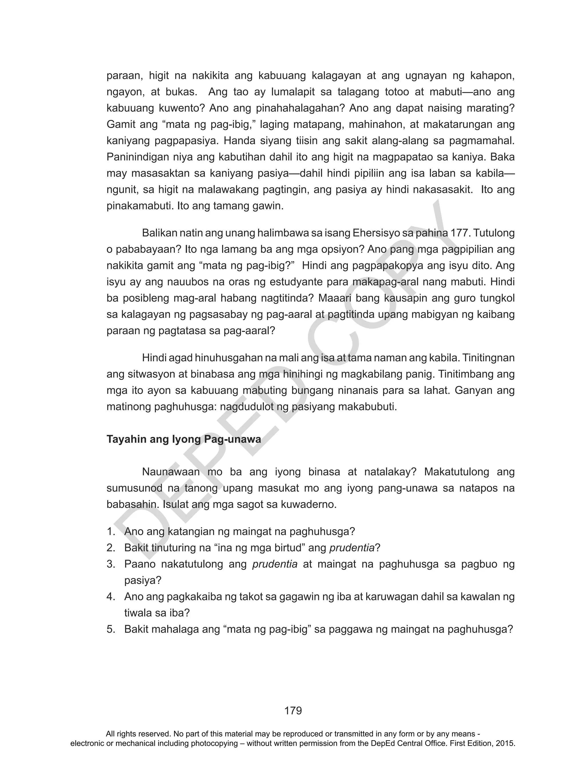 ESP Learners Module Grade 10 Unit 3 | PDF