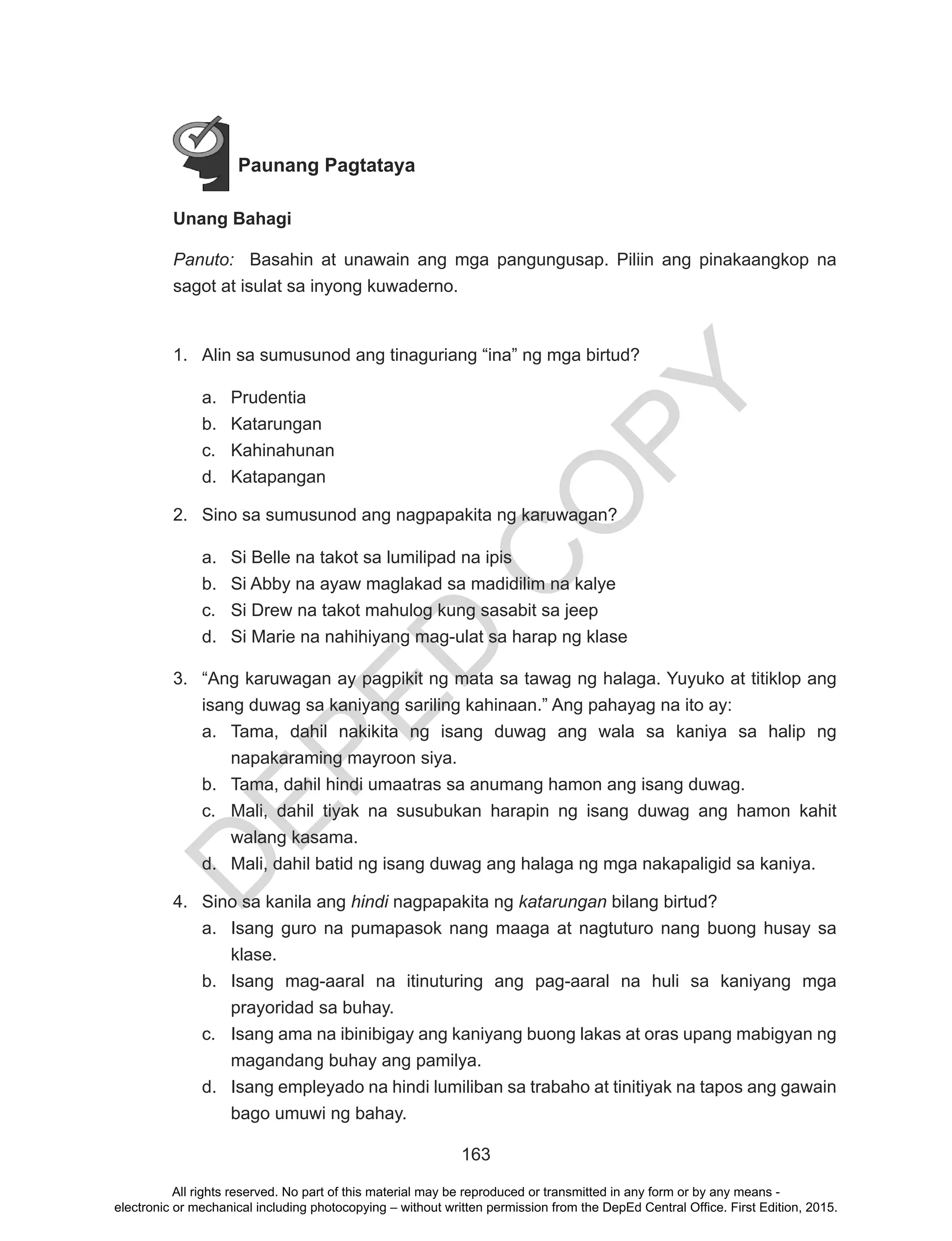 ESP Learners Module Grade 10 Unit 3 | PDF