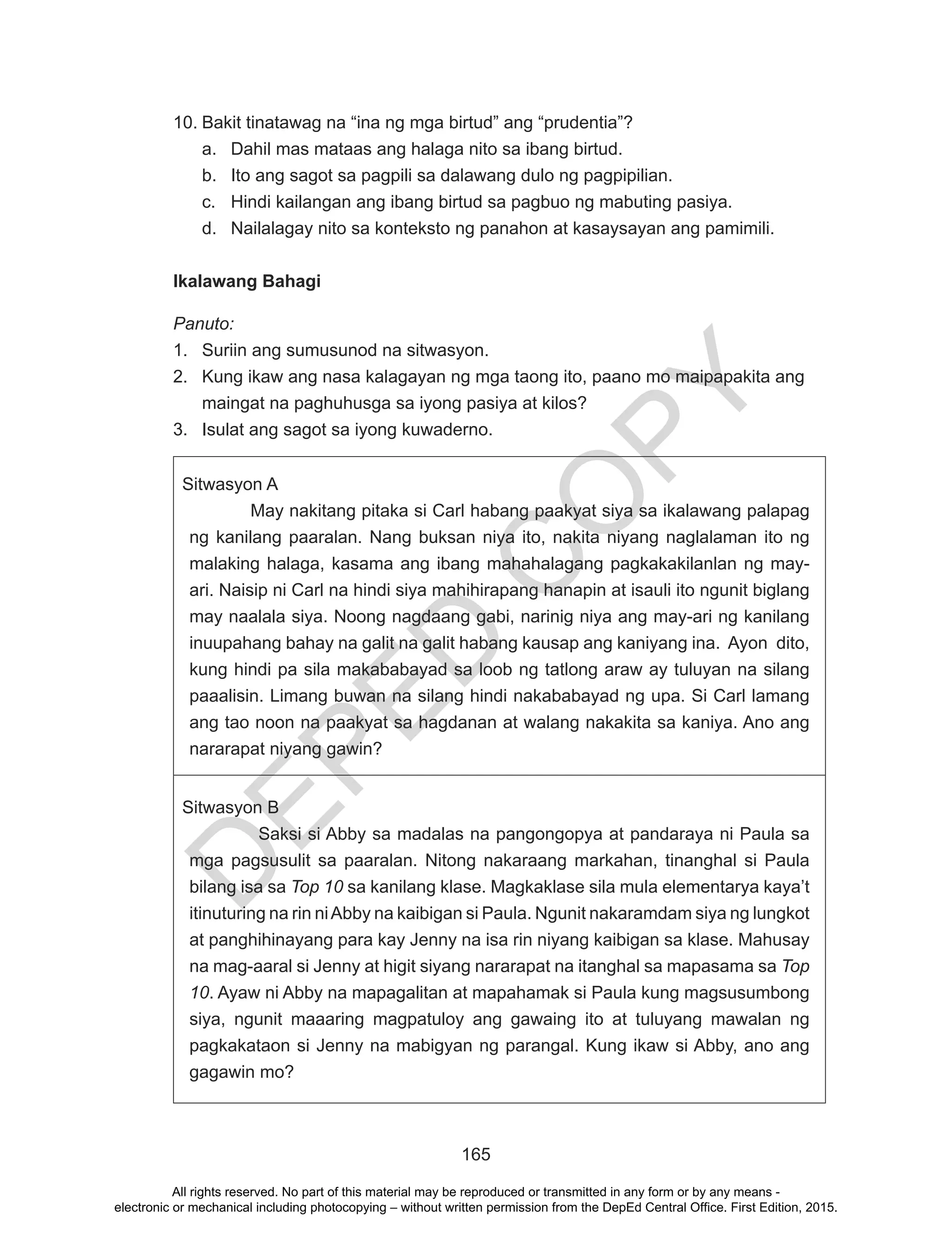 ESP Learners Module Grade 10 Unit 3 | PDF