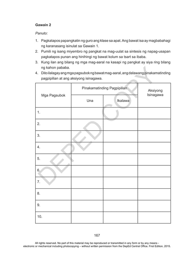 ESP Learners Module Grade 10 Unit 3 | PDF