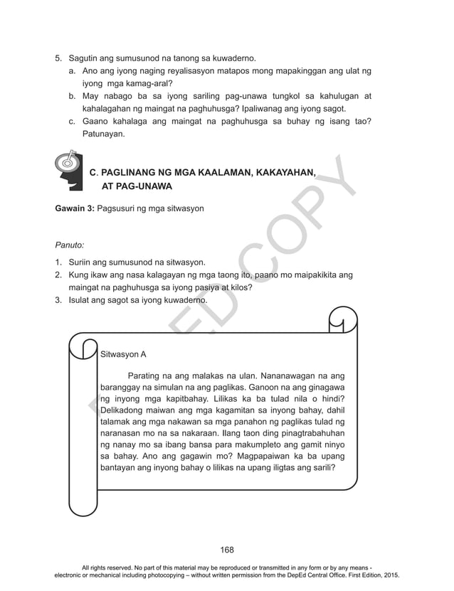 ESP Learners Module Grade 10 Unit 3 | PDF