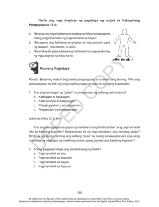 ESP Learners Module Grade 10 Unit 3 | PDF