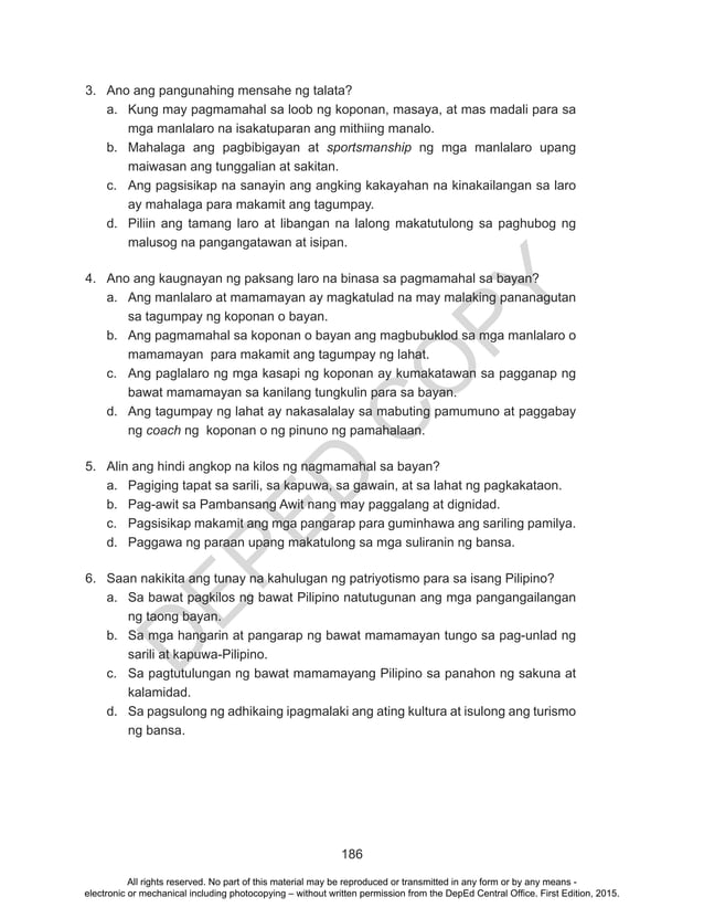 ESP Learners Module Grade 10 Unit 3 | PDF