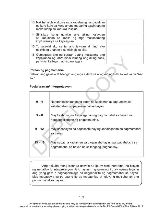 ESP Learners Module Grade 10 Unit 3 | PDF