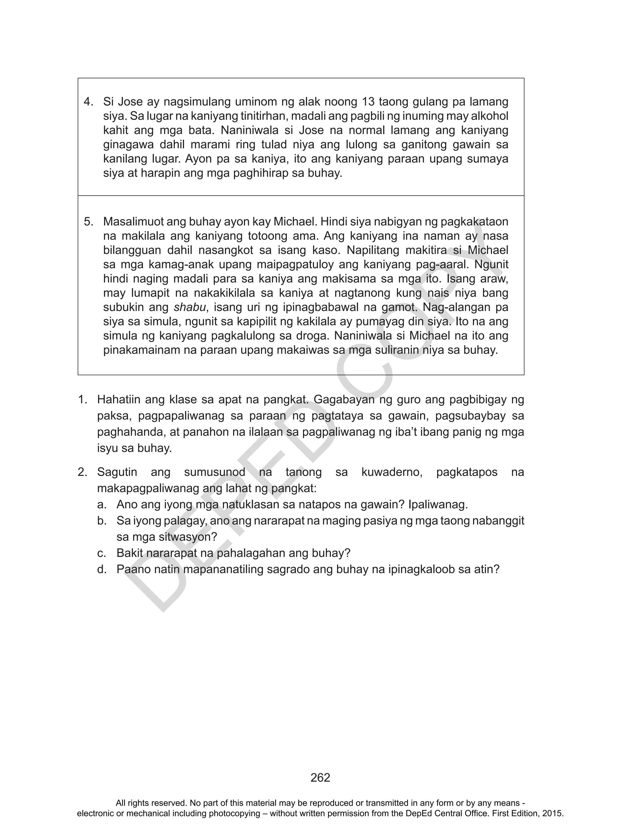 ESP Learners Module Grade 10 Unit 4 | PDF