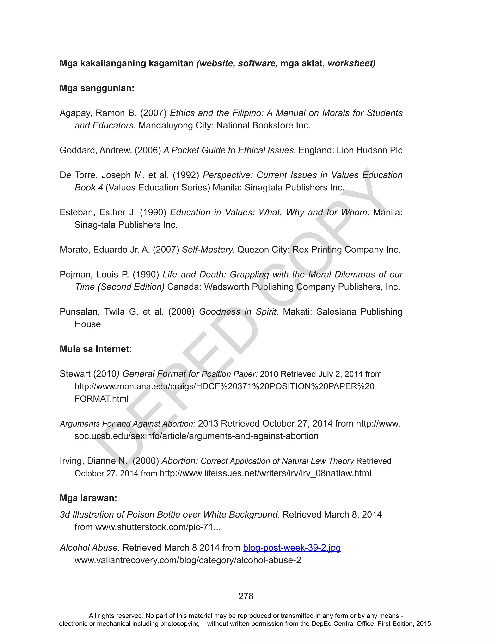 ESP Learners Module Grade 10 Unit 4 | PDF