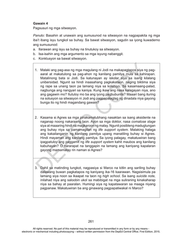 ESP Learners Module Grade 10 Unit 4 | PDF