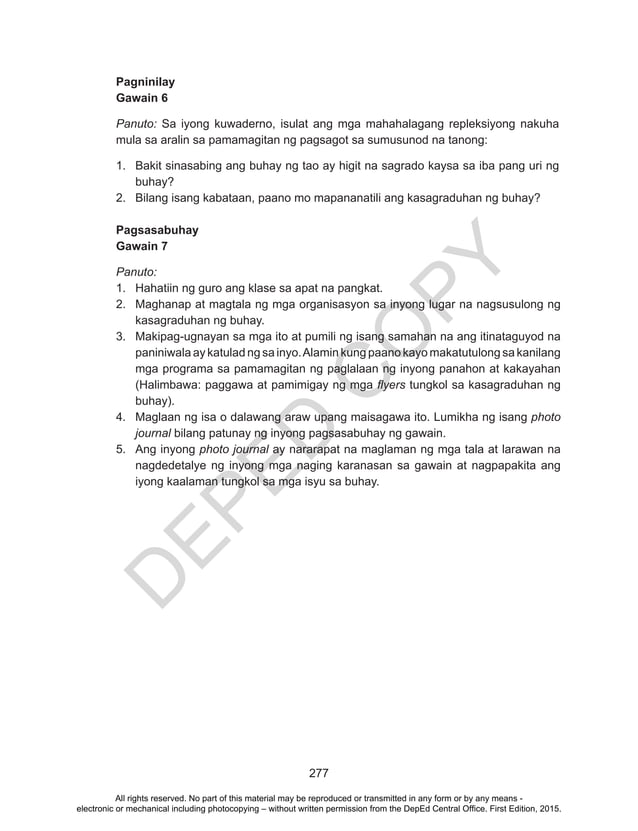 ESP Learners Module Grade 10 Unit 4 | PDF