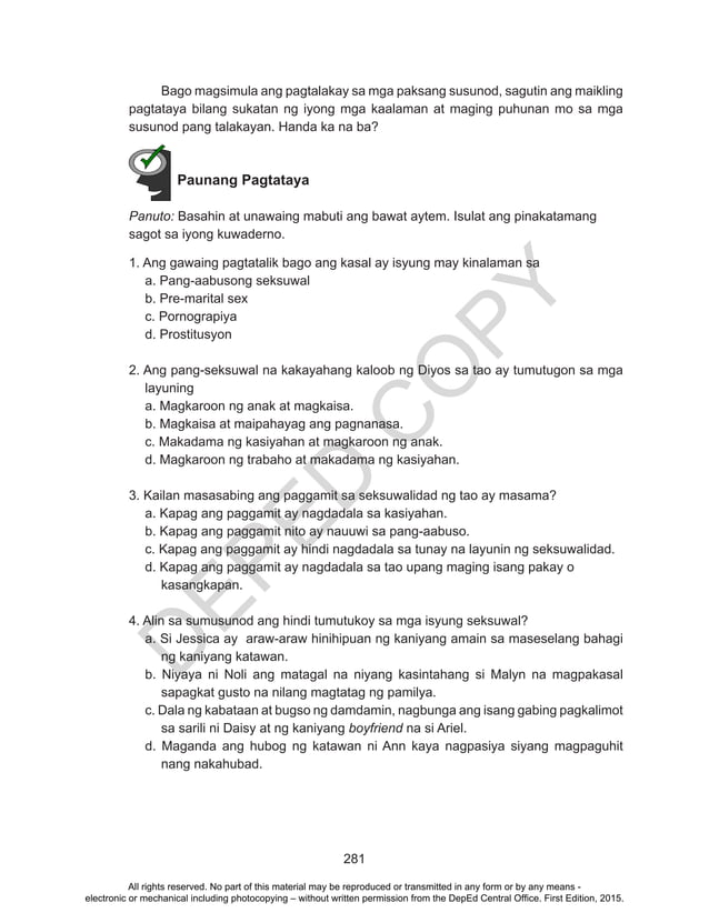 ESP Learners Module Grade 10 Unit 4 | PDF