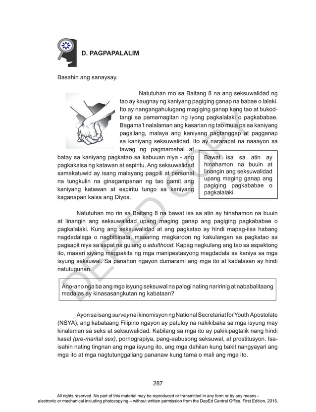 ESP Learners Module Grade 10 Unit 4 | PDF