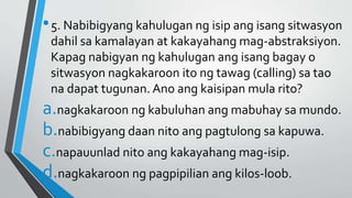 Ang Kapangyarihang Ipinagkaloob sa Tao Week 2.pptx