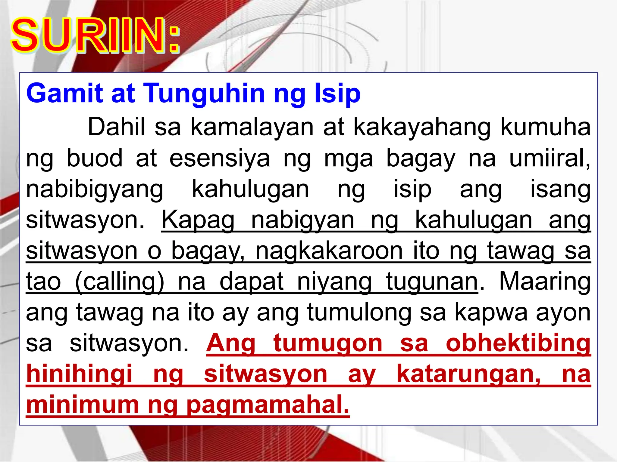 EsP 10 Q1_M2 (Ang Kapangyarihang Ipinagkaloob sa Tao: Isip (Intellect ...