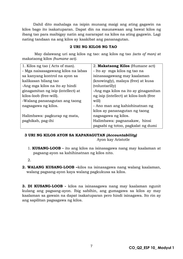 Es p10 q2_mod1_ang pagkukusa sa makataong kilos_v3 | PDF