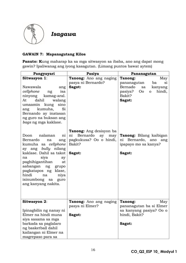Es p10 q2_mod1_ang pagkukusa sa makataong kilos_v3 | PDF