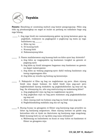 Es p10 q2_mod1_ang pagkukusa sa makataong kilos_v3 | PDF