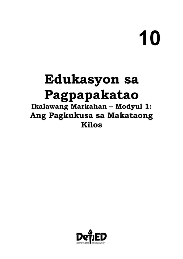 Es p10 q2_mod1_ang pagkukusa sa makataong kilos_v3 | PDF