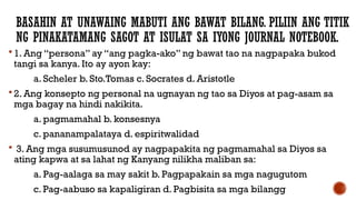 EDUKASYON SA PAGPAPAKATAO QUARTER 3 WE-4 | PPTX
