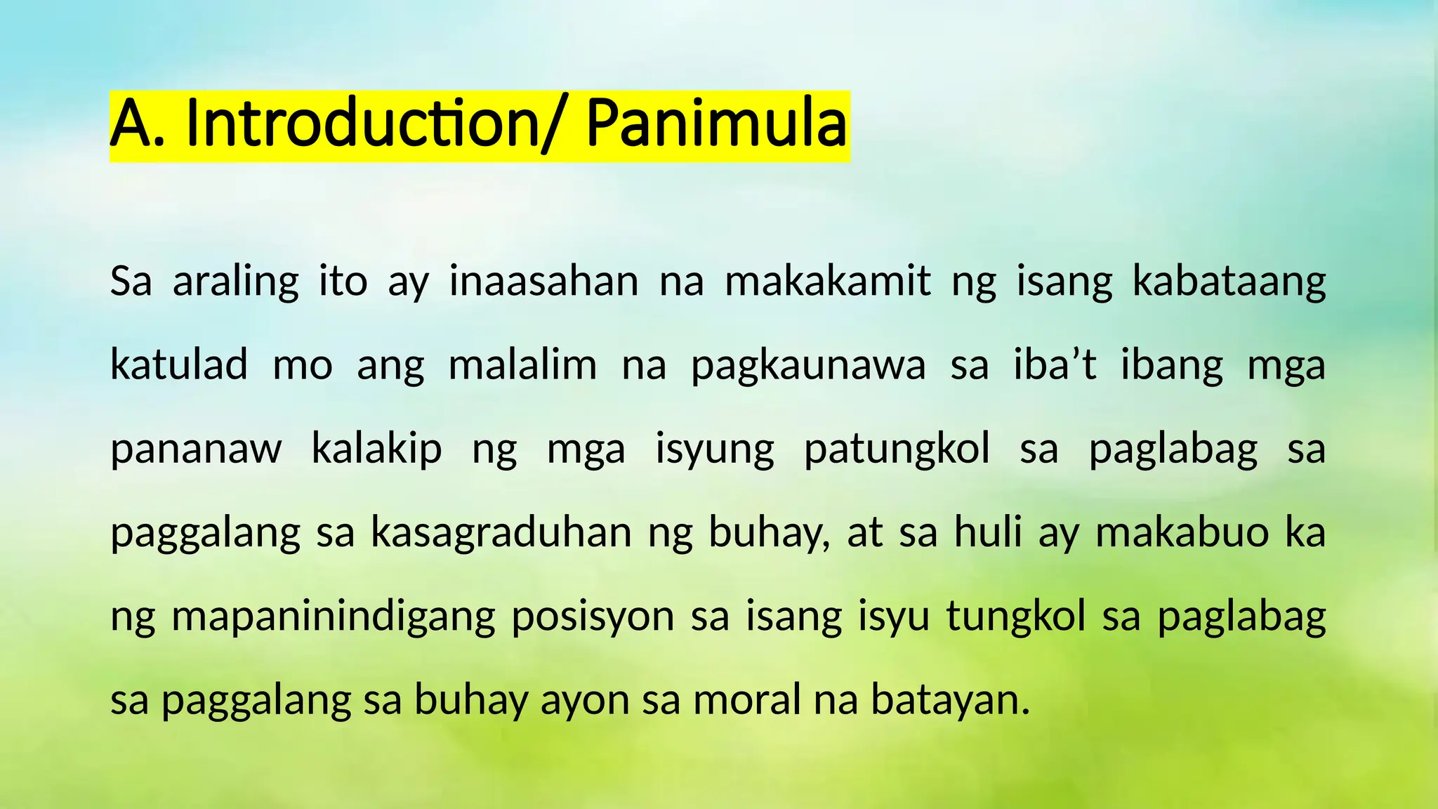 ESP 10 Q3 Week 3-4 Paggalang sa Buhay.pptx