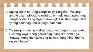 Edukasyon sa pagpapakatao grade 6 powerpoint | PPTX