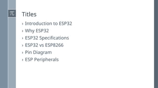 ESP32 is a series of low-cost, low-power system on chip ...