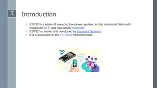 ESP32 is a series of low-cost, low-power system on chip ...