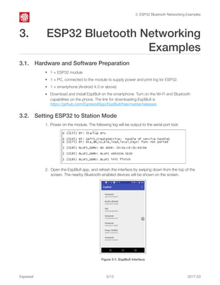 Esp32 bluetooth networking_user_guide_en | PDF