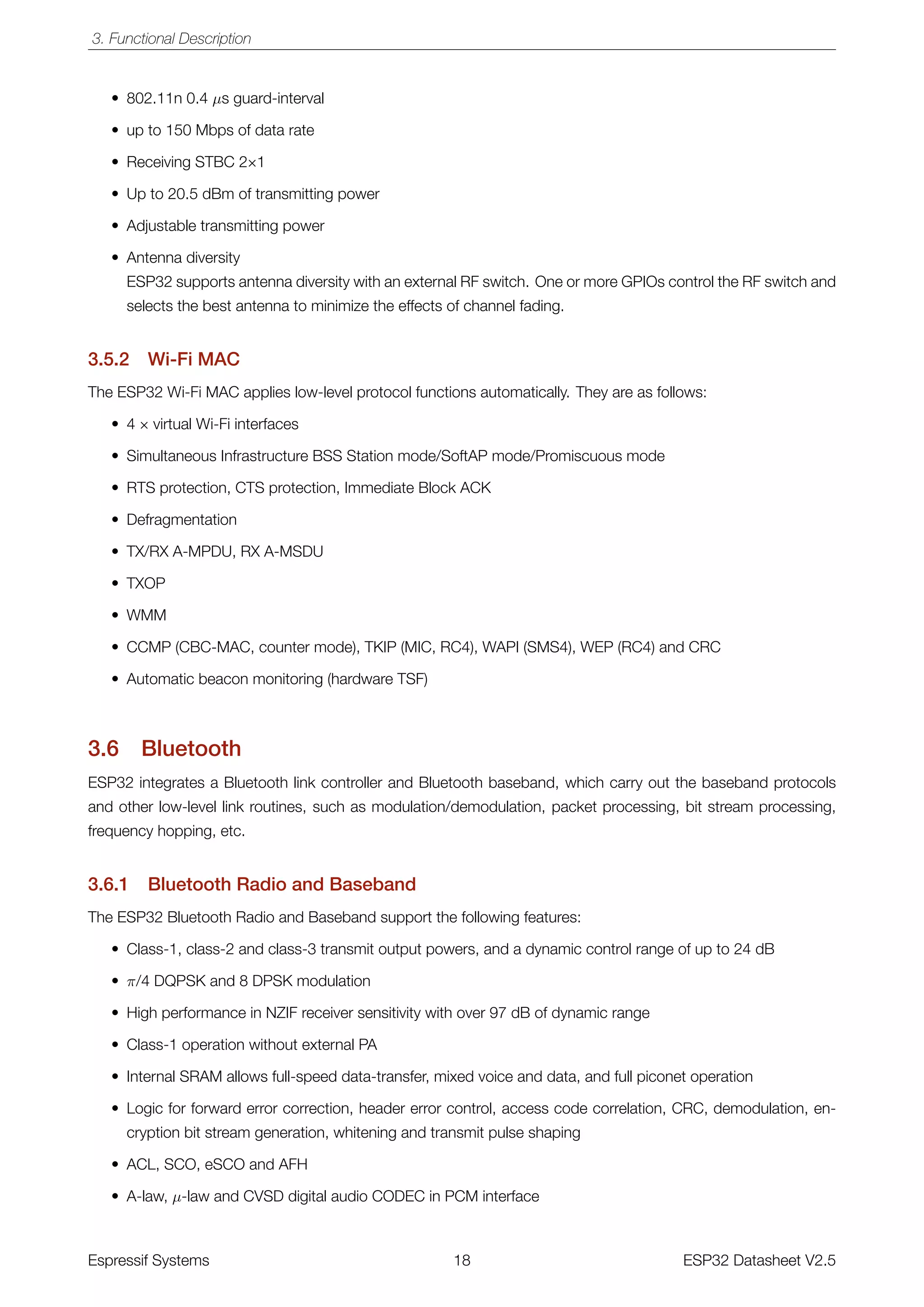 Esp32 datasheet | PDF