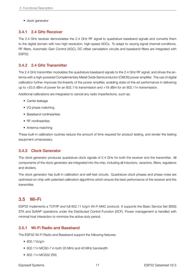 Esp32 datasheet | PDF