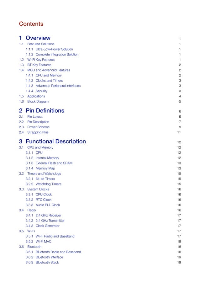 Esp32 datasheet | PDF