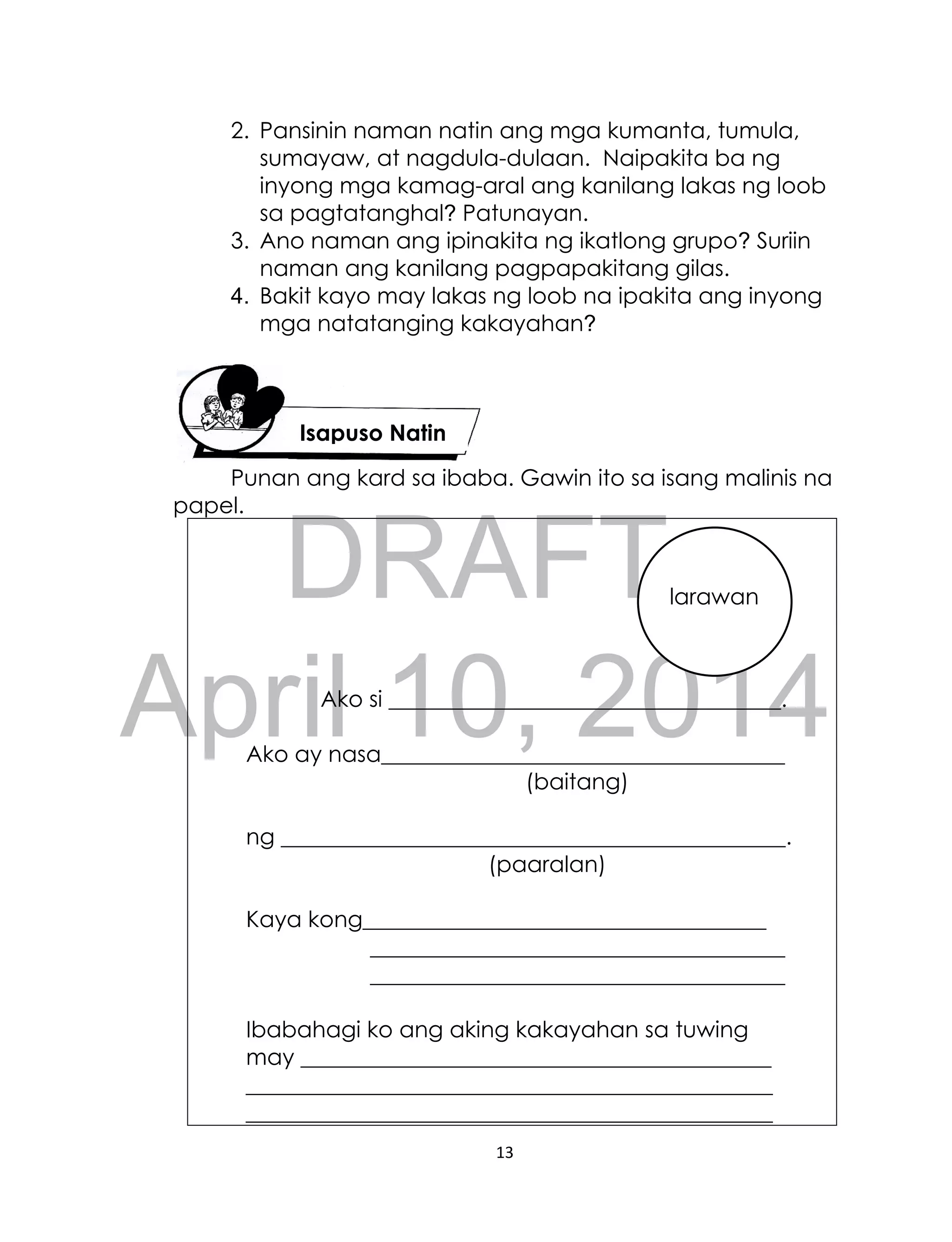 Grade 3 EsP Learners Module | PDF