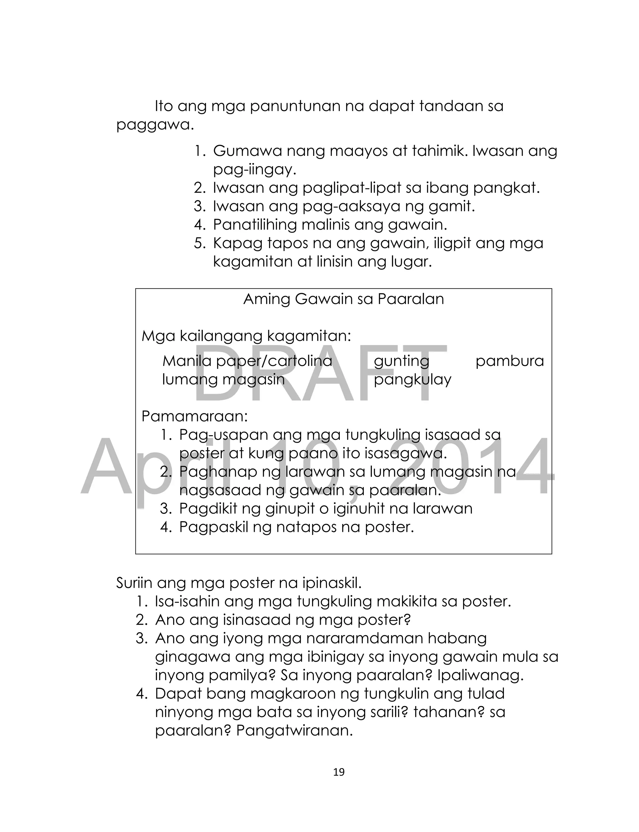 Grade 3 EsP Learners Module | PDF