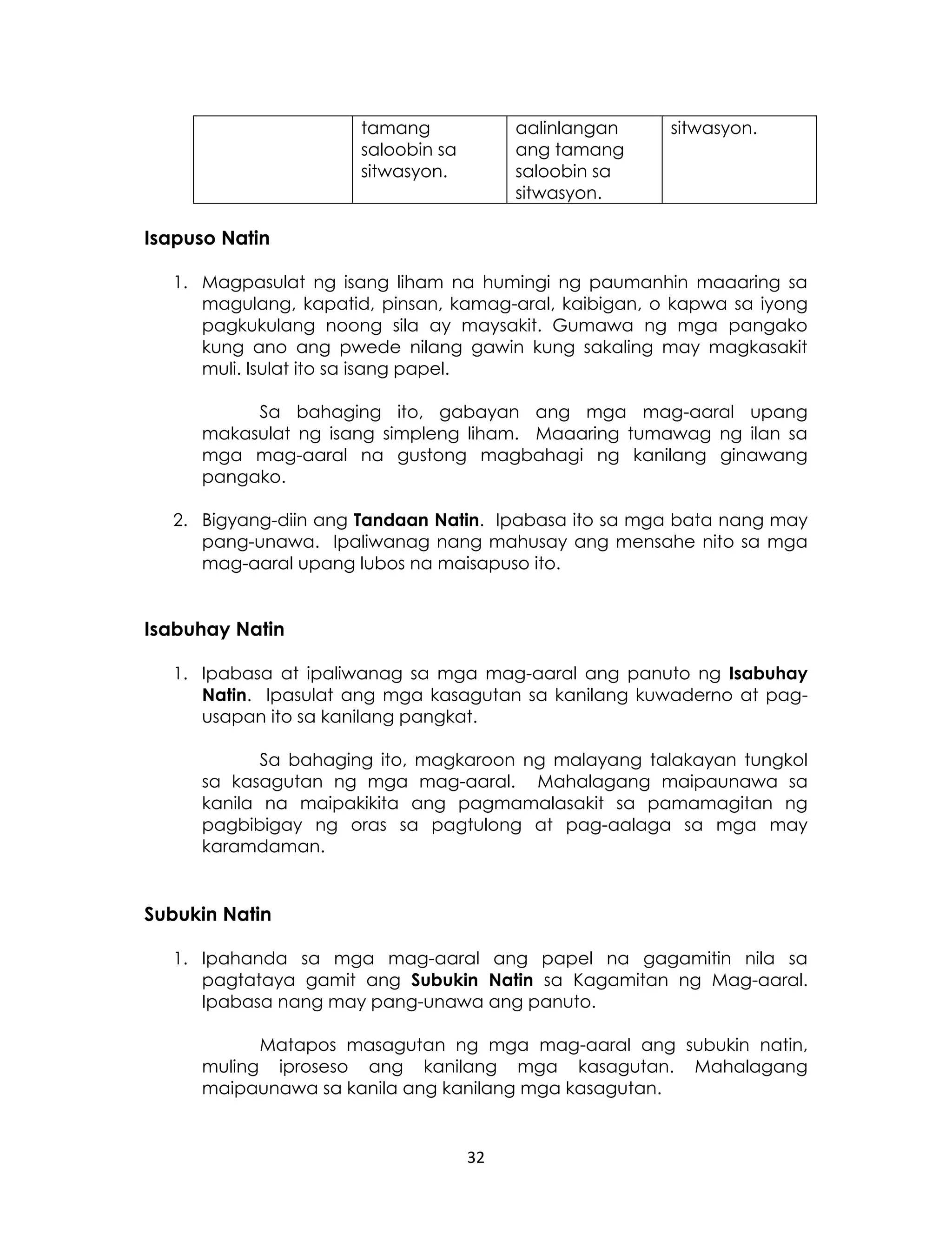Grade 3 EsP Teachers Guide | PDF
