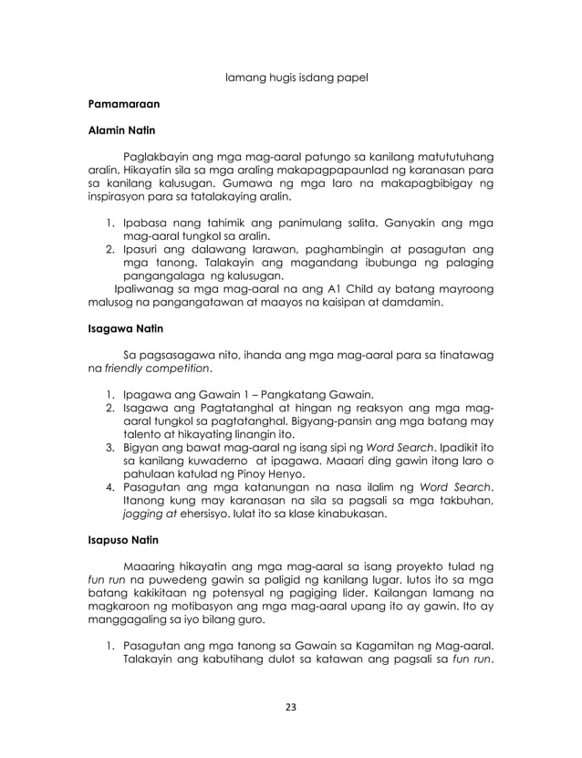 Grade 3 EsP Teachers Guide | PDF