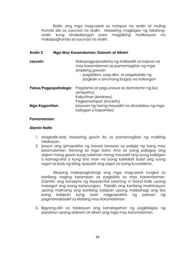 Grade 3 EsP Teachers Guide | PDF