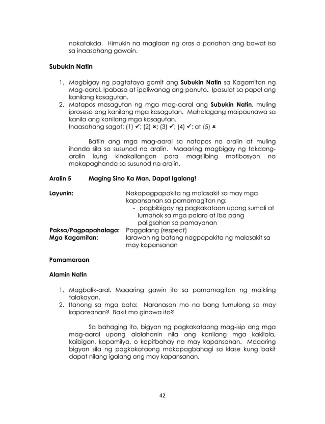 Grade 3 EsP Teachers Guide | PDF