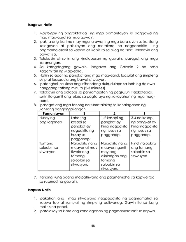 Grade 3 EsP Teachers Guide | PDF