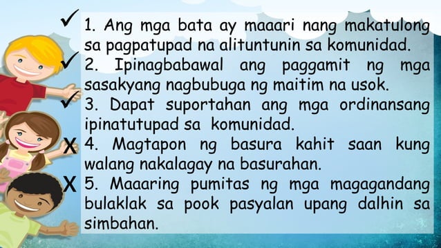 ESP3 W4 Pagsunod sa mga Tunutunin sa Pamayanan.pptx