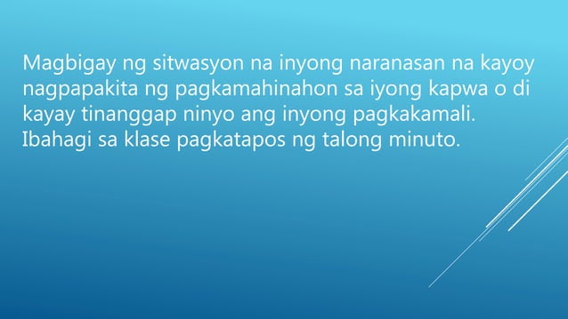 Pagiging mahinahon | PPTX