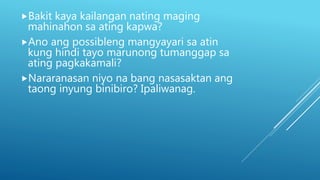 Pagiging mahinahon | PPTX