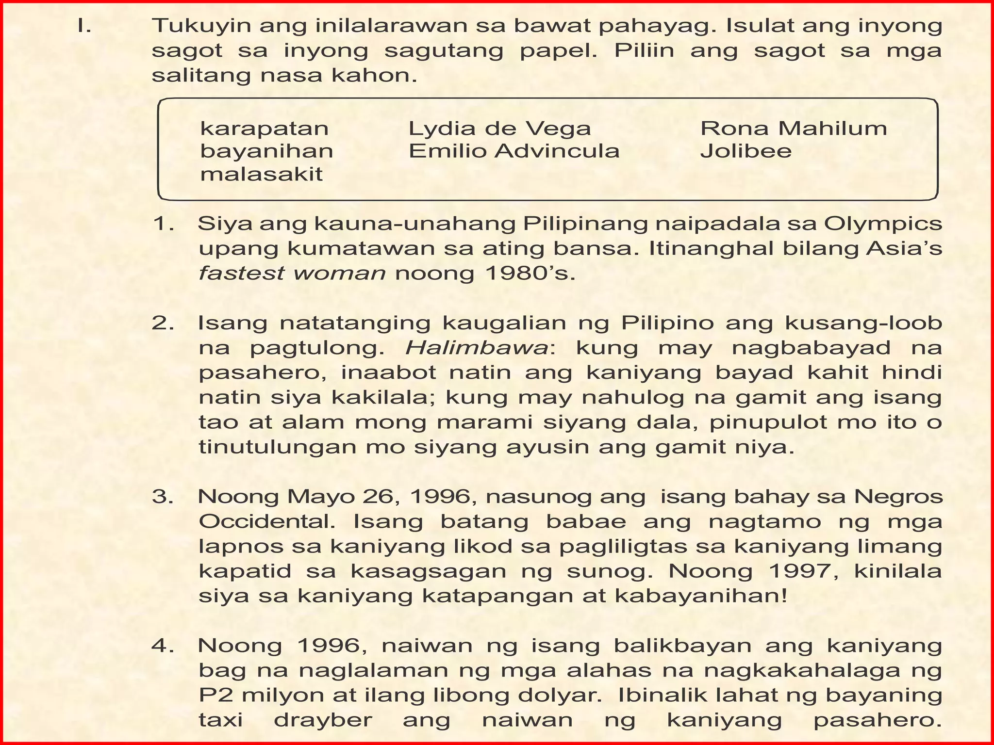 ESP 4 PPT Q3 - Aralin 1 Kultura ng Ating Lahi, Ating Pahalagahan.pptx