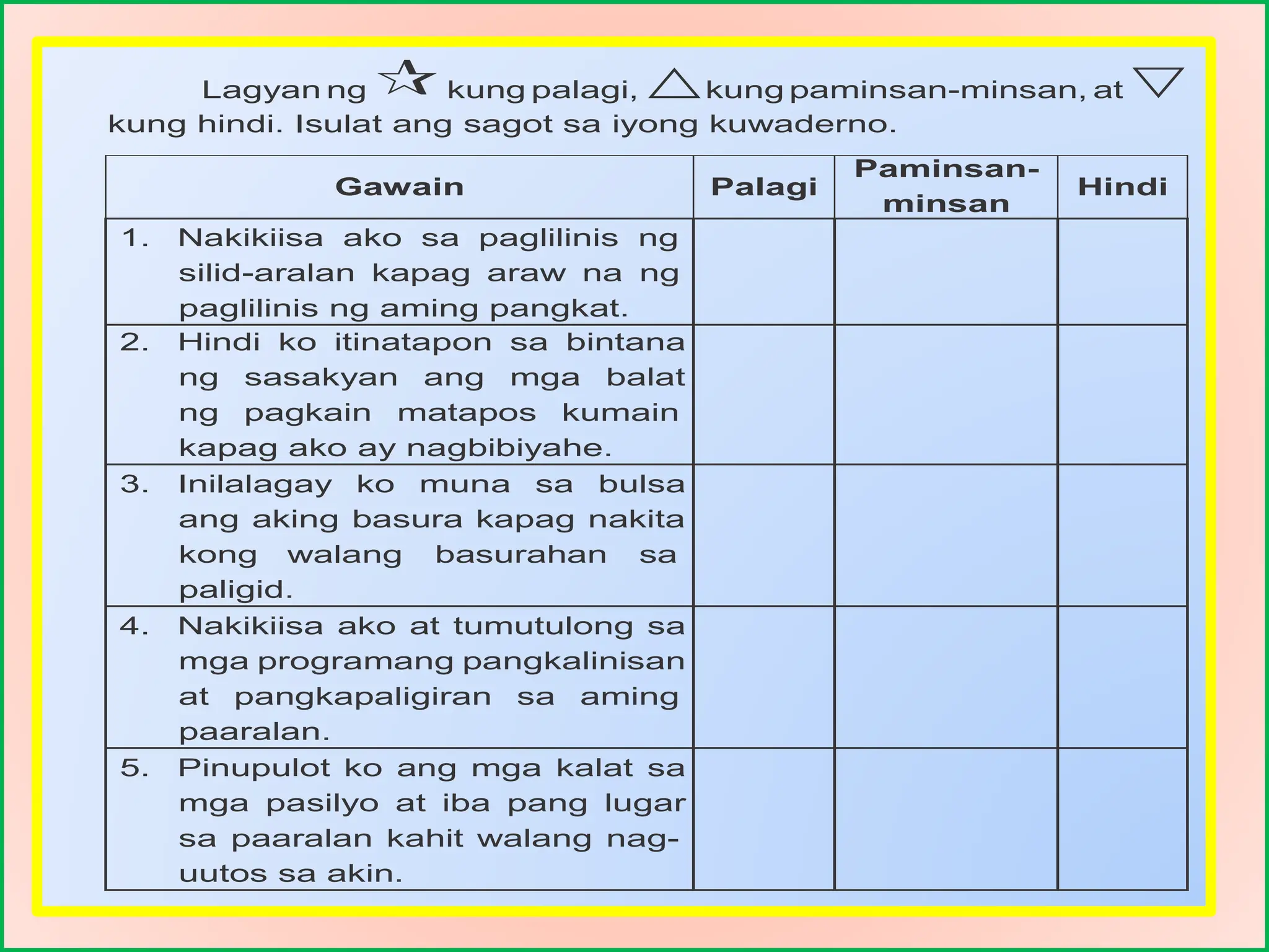 ESP 4 PPT Q3 - Aralin 5 Sariling Disiplina sa Pagsunod sa mga Batas.pptx