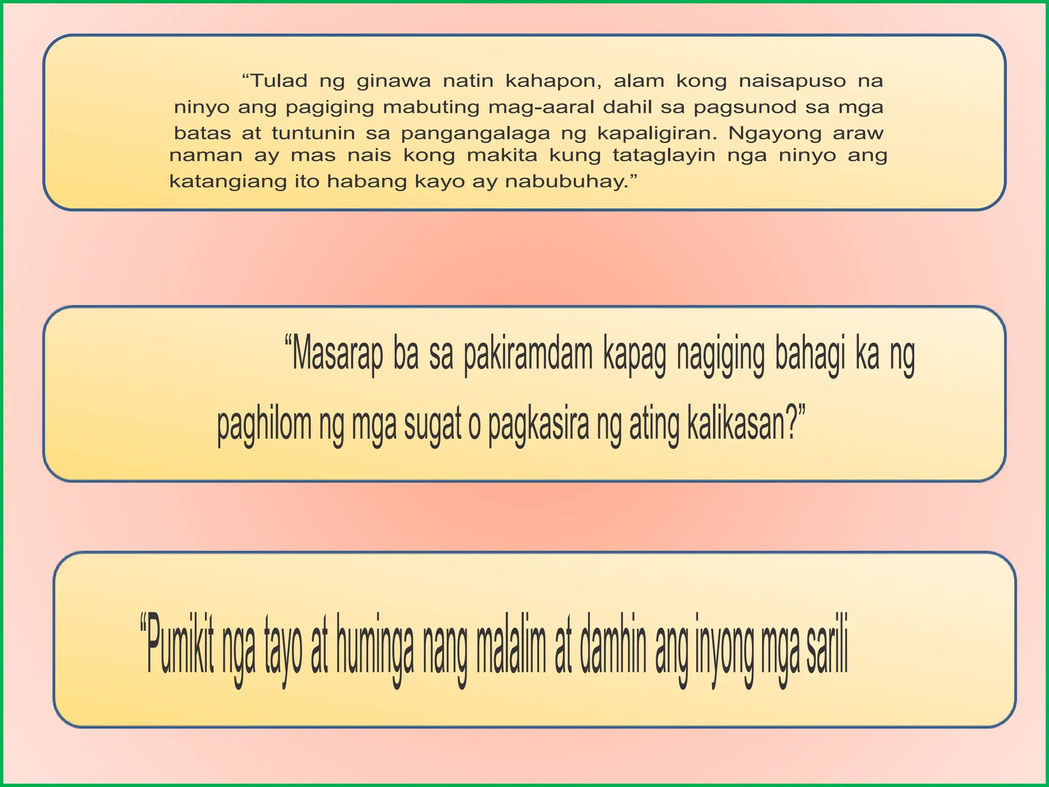 ESP 4 PPT Q3 - Aralin 5 Sariling Disiplina sa Pagsunod sa mga Batas.pptx
