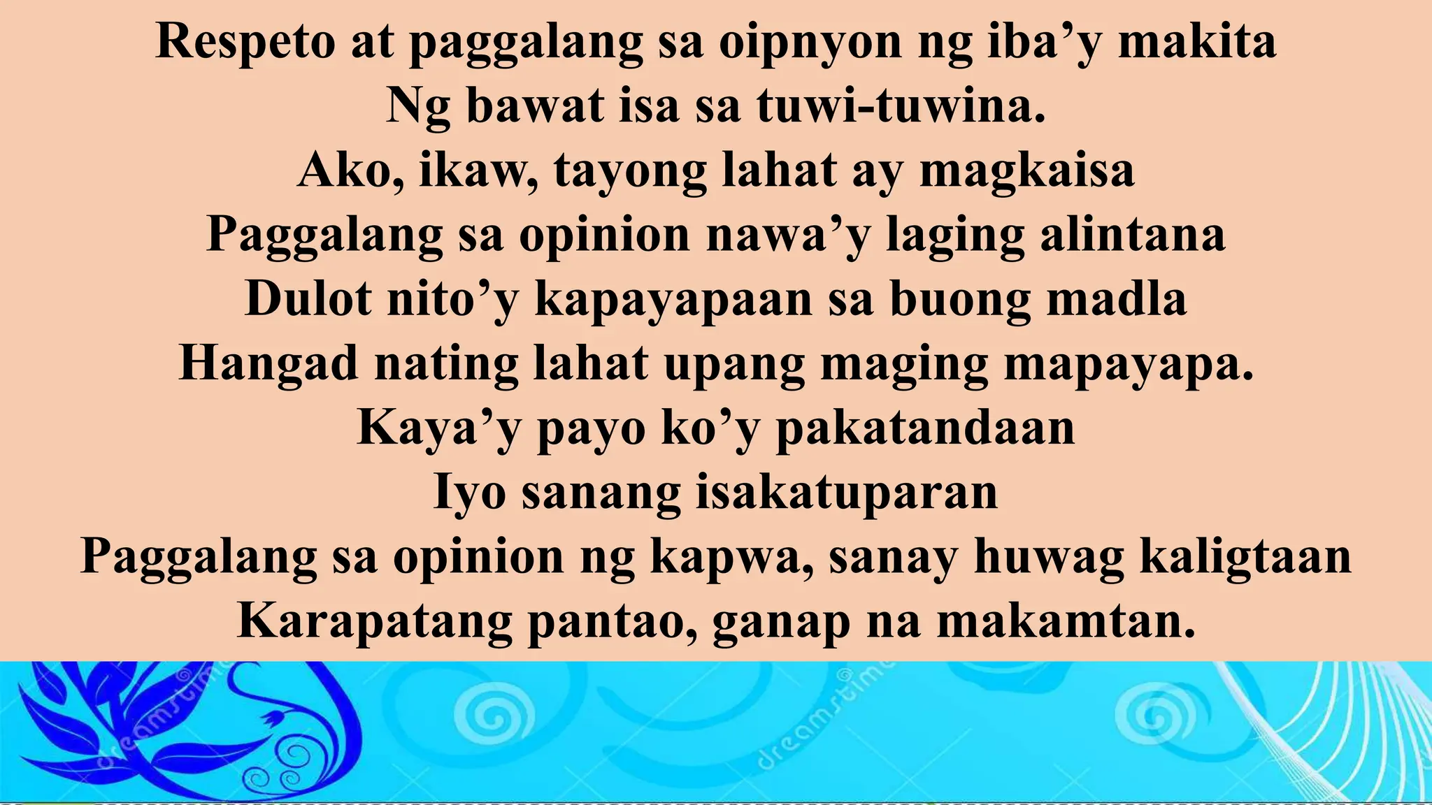 ESP 5 PPT Q3 W6 Day 1-5 - Nakikiisa Sa Mga Programa Ng Pamahalaan Na May Kaugnayan Sa ...