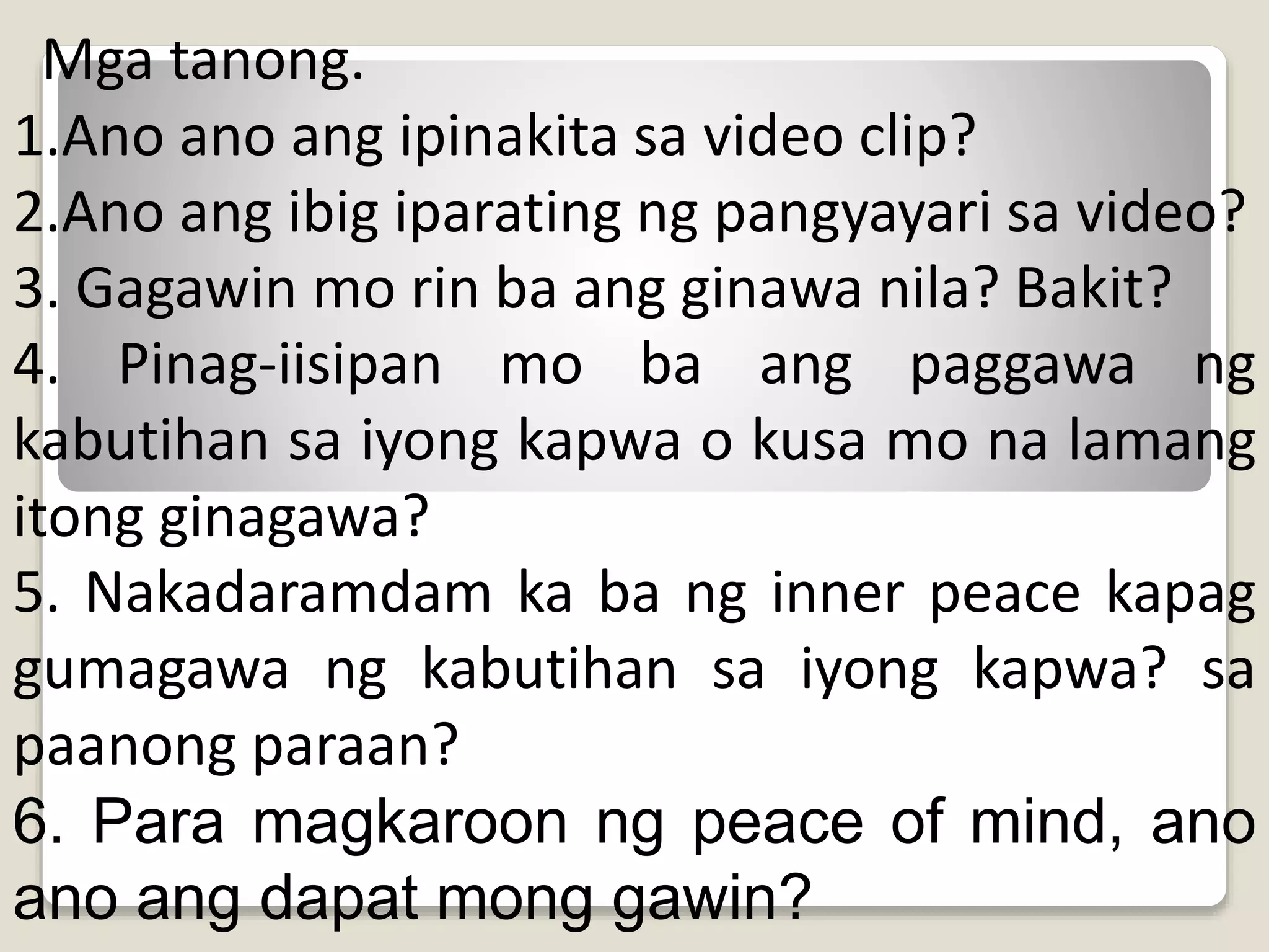 ESP 6 PPT Q4 W3 - Napatutunayan na nagpapaunlad ng pagkatao ang ispiritwalidad.pptx