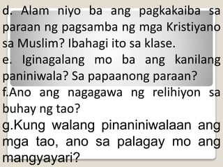 ESP 6 PPT Q4 W3 - Napatutunayan na nagpapaunlad ng pagkatao ang ispiritwalidad.pptx