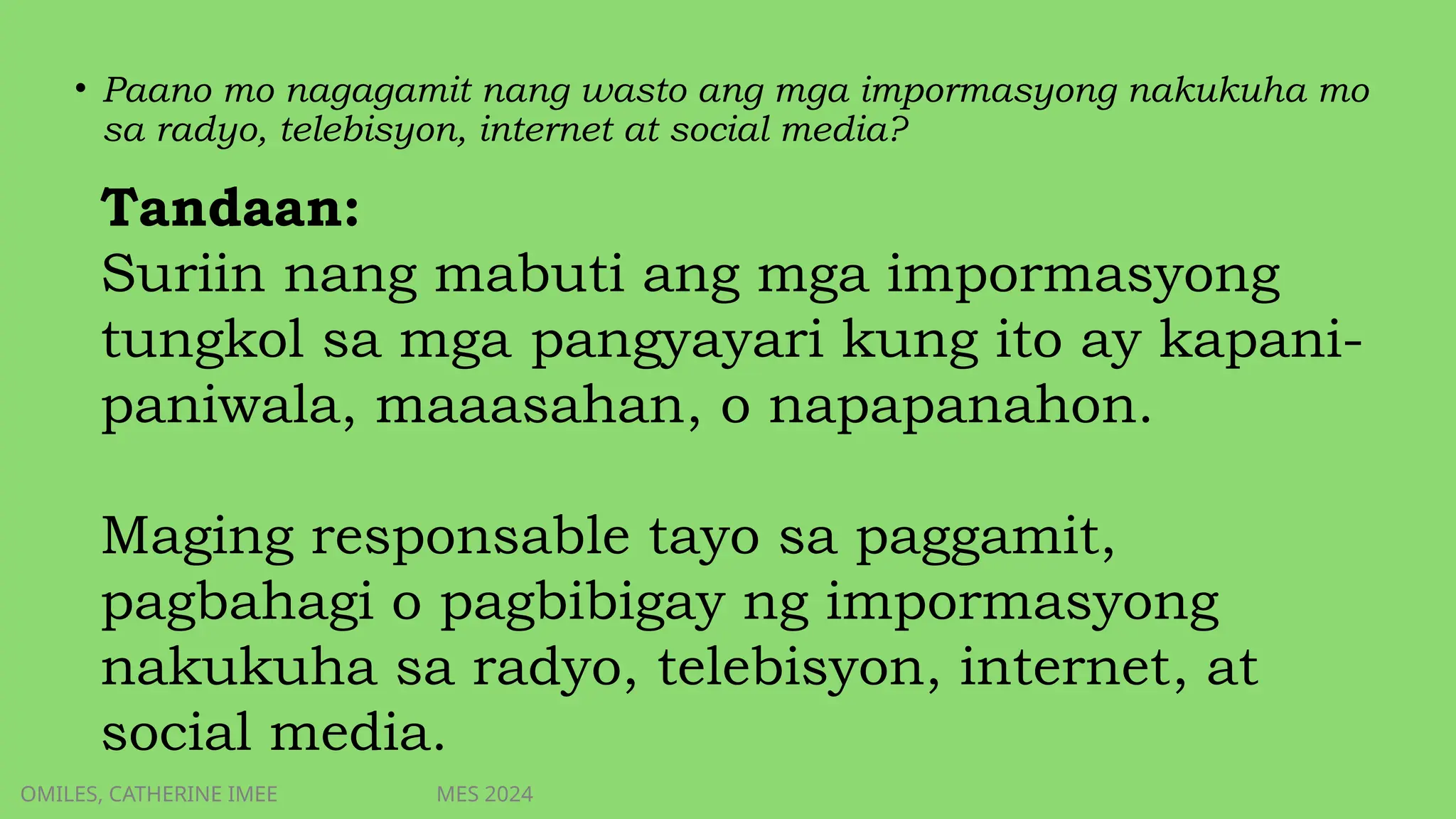 ESP6 Q1 WK5 PAGGAMIT NG TAMANG IMPORMASYON.pptx
